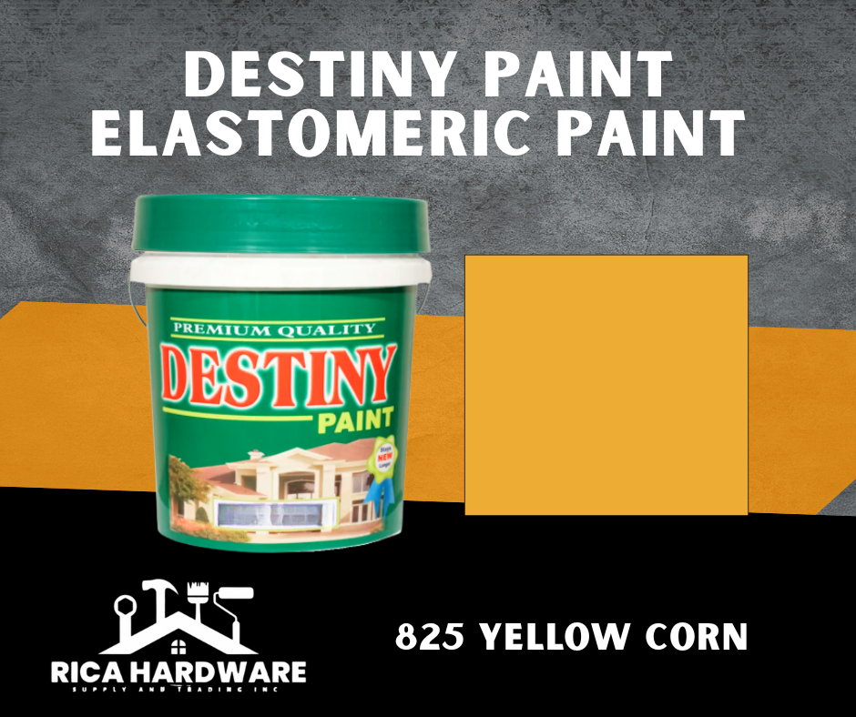 DESTINY PAINT ELASTOMERIC PAINT 825 YELLOW CORN 4L – Rica Hardware ...