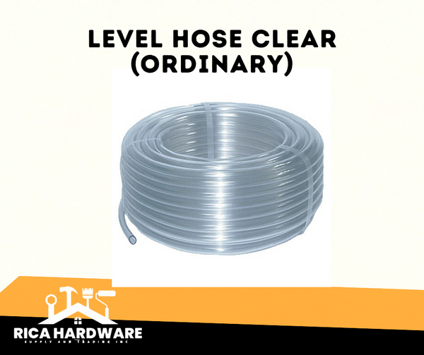 LEVEL HOSE CLEAR (ORDINARY) PER METER – Rica Hardware Supply And ...