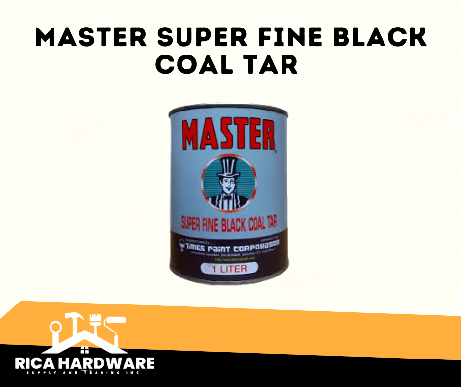 MASTER SUPER FINE BLACK COAL TAR 1L – Rica Hardware Supply And Trading Inc.