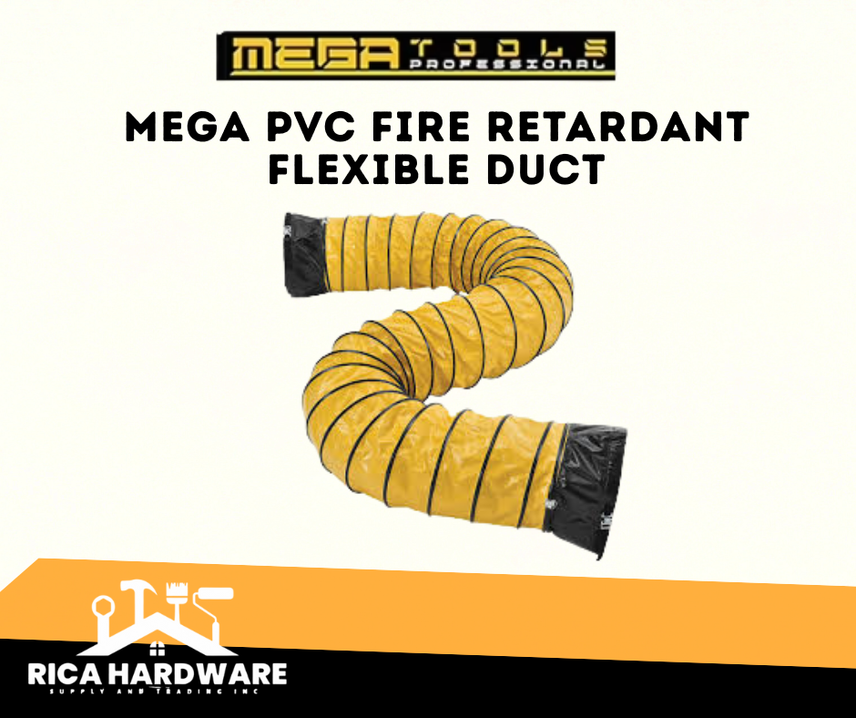 MEGA PVC FIRE RETARDANT FLEXIBLE DUCT – Rica Hardware Supply And ...