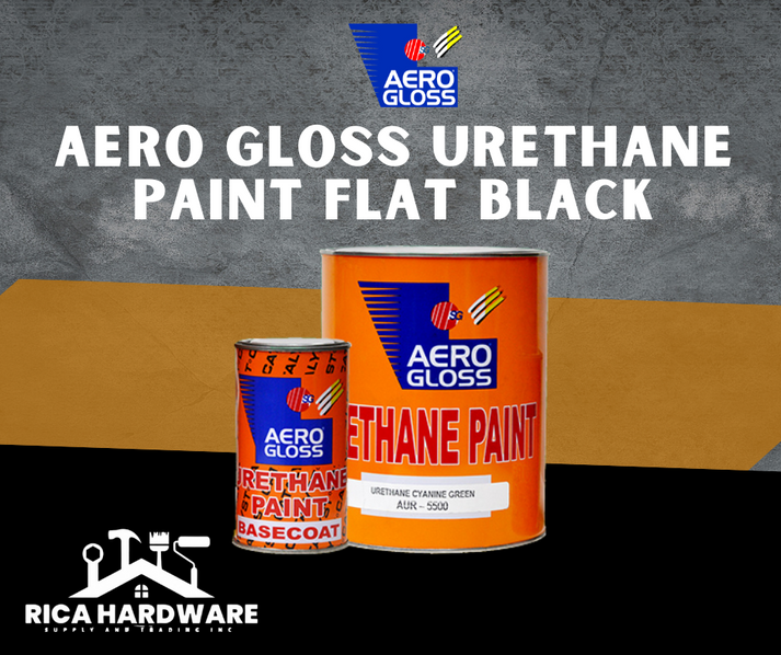 AERO GLOSS URETHANE PAINT FLAT BLACK 4L – Rica Hardware Supply And ...