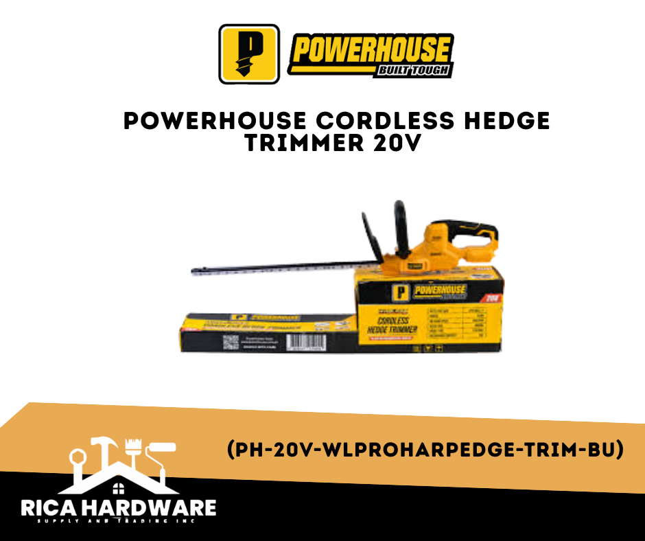POWERHOUSE CORDLESS HEDGE TRIMMER 20V (PH-20V-WLPROHARPEDGE-TRIM-BU ...