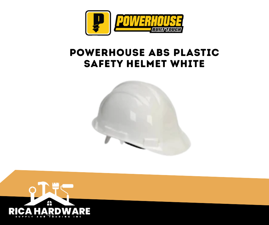 POWERHOUSE ABS PLASTIC SAFETY HELMET WHITE – Rica Hardware Supply And ...
