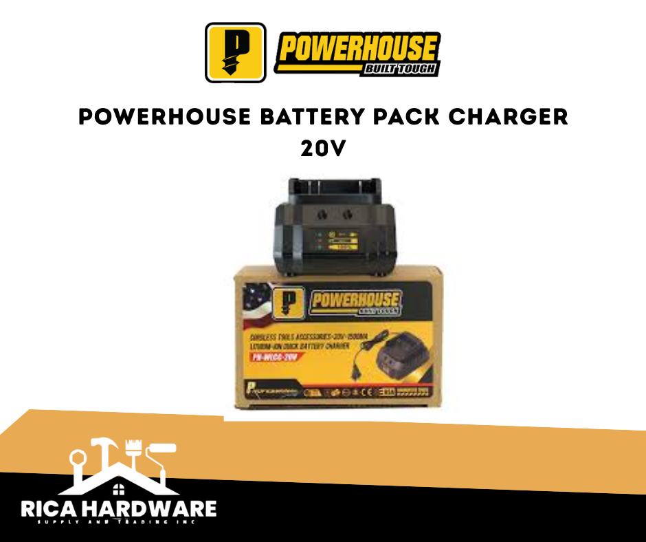 POWERHOUSE BATTERY PACK CHARGER 20V – Rica Hardware Supply And Trading Inc.
