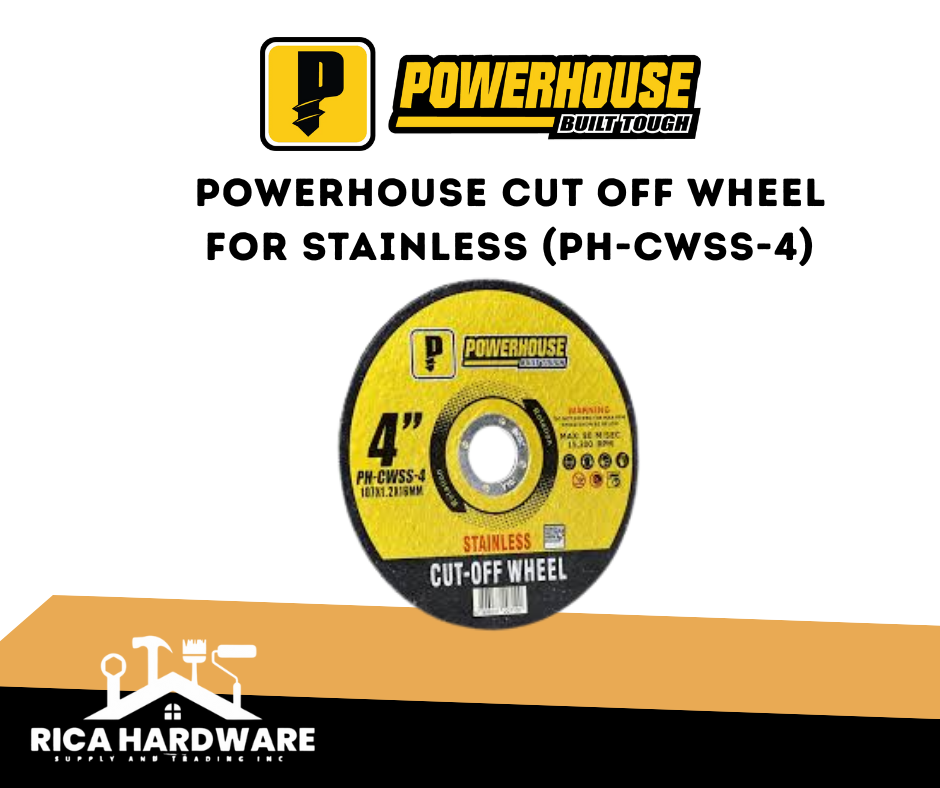 POWERHOUSE CUT OFF WHEEL FOR STAINLESS (PH-CWSS-4) – Rica Hardware ...