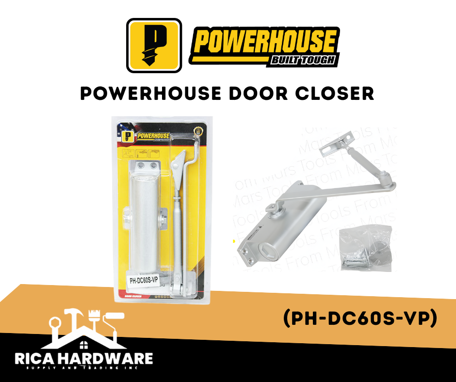 POWERHOUSE DOOR CLOSER (PH-DC60S-VP) – Rica Hardware Supply And Trading ...