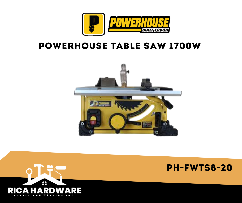 POWERHOUSE TABLE SAW 1700W (PH-FWTS8-20) – Rica Hardware Supply And ...