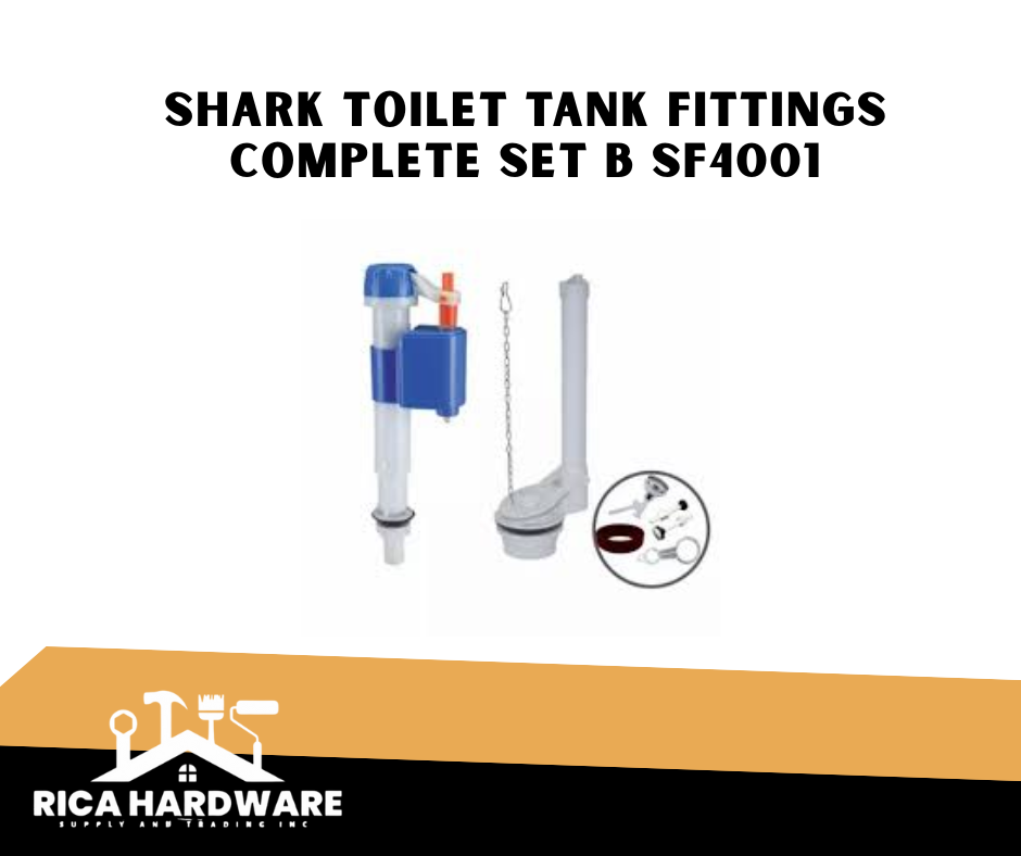SHARK TOILET TANK FITTINGS COMPLETE SET B SF4001 – Rica Hardware Supply ...