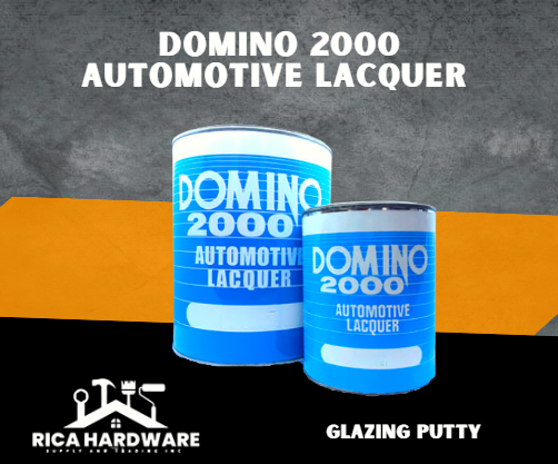 DOMINO 2000 AUTOMOTIVE LACQUER GLAZING PUTTY – Rica Hardware Supply And ...